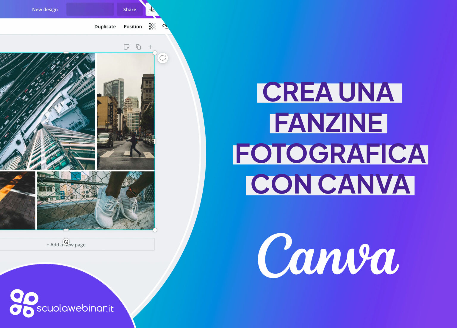 Crea una Fanzine Fotografica con Canva – Scuolawebinar